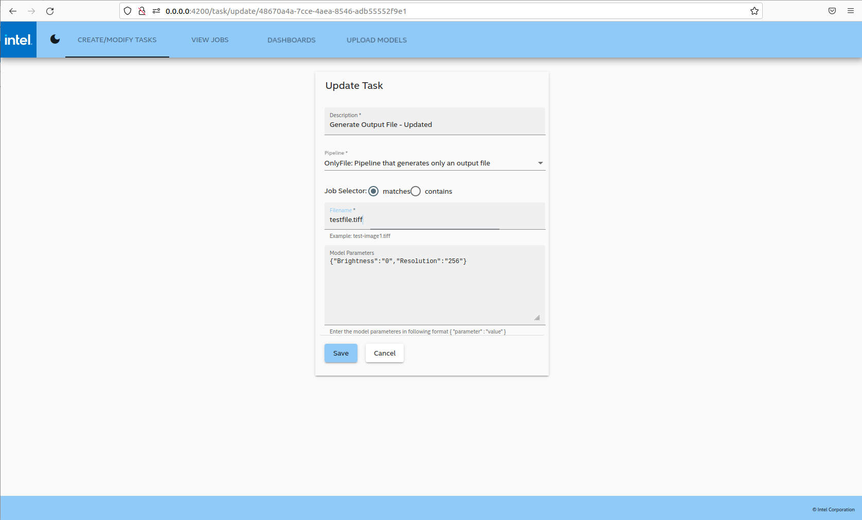 Tasks - AiCSD Reference Implementation