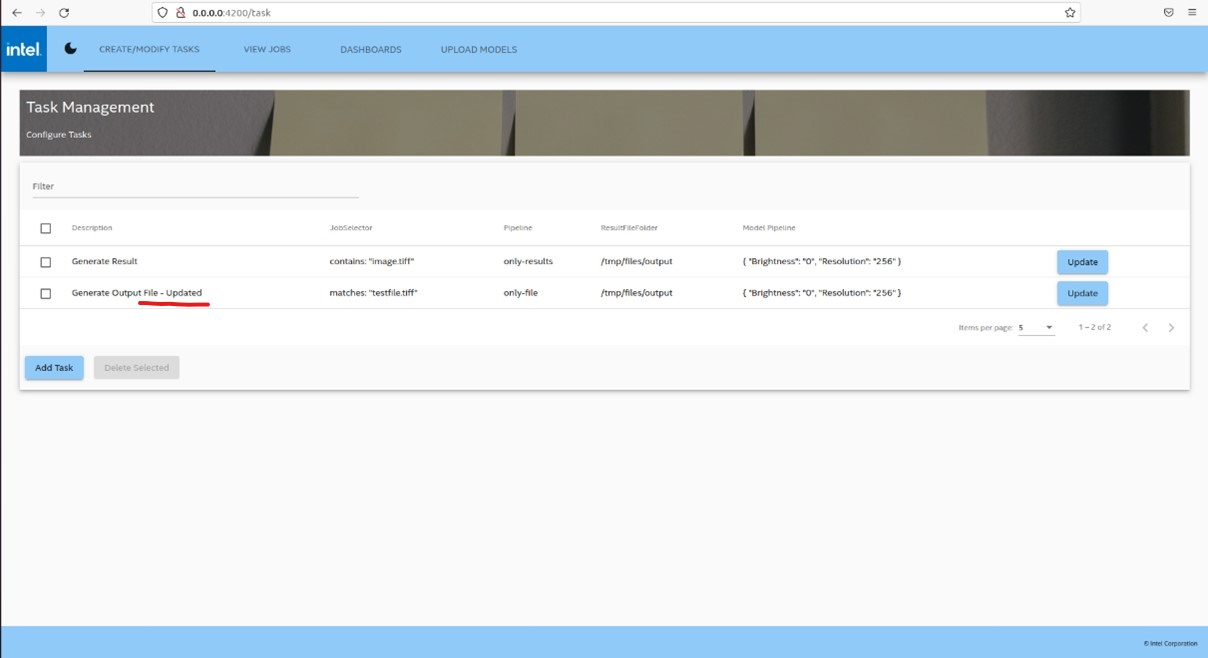 Tasks - AiCSD Reference Implementation