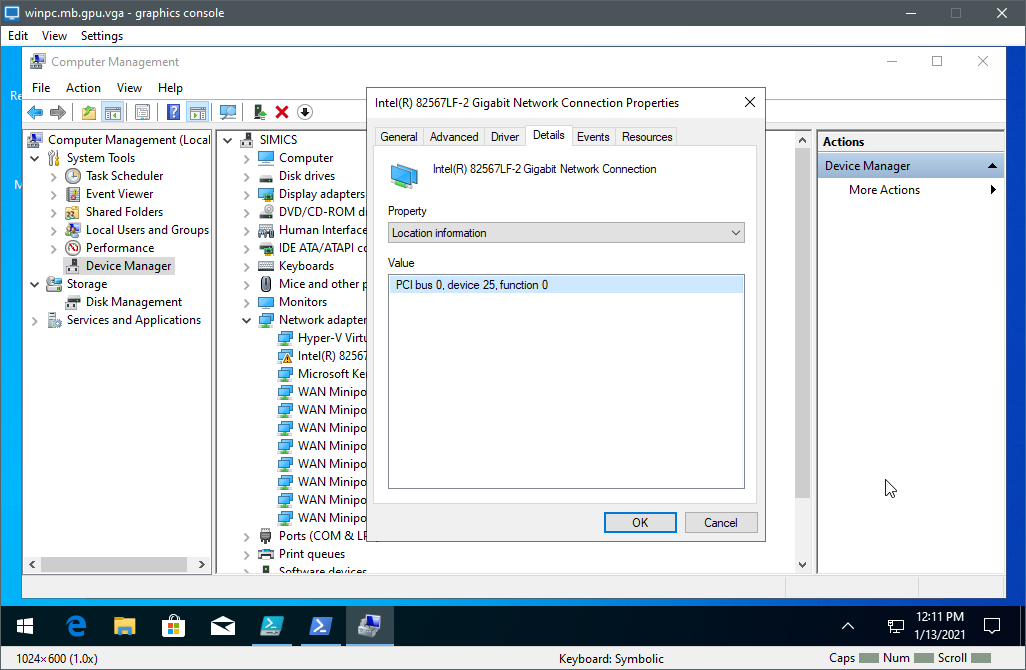 2.1.2 Check Network Device PCIe Address